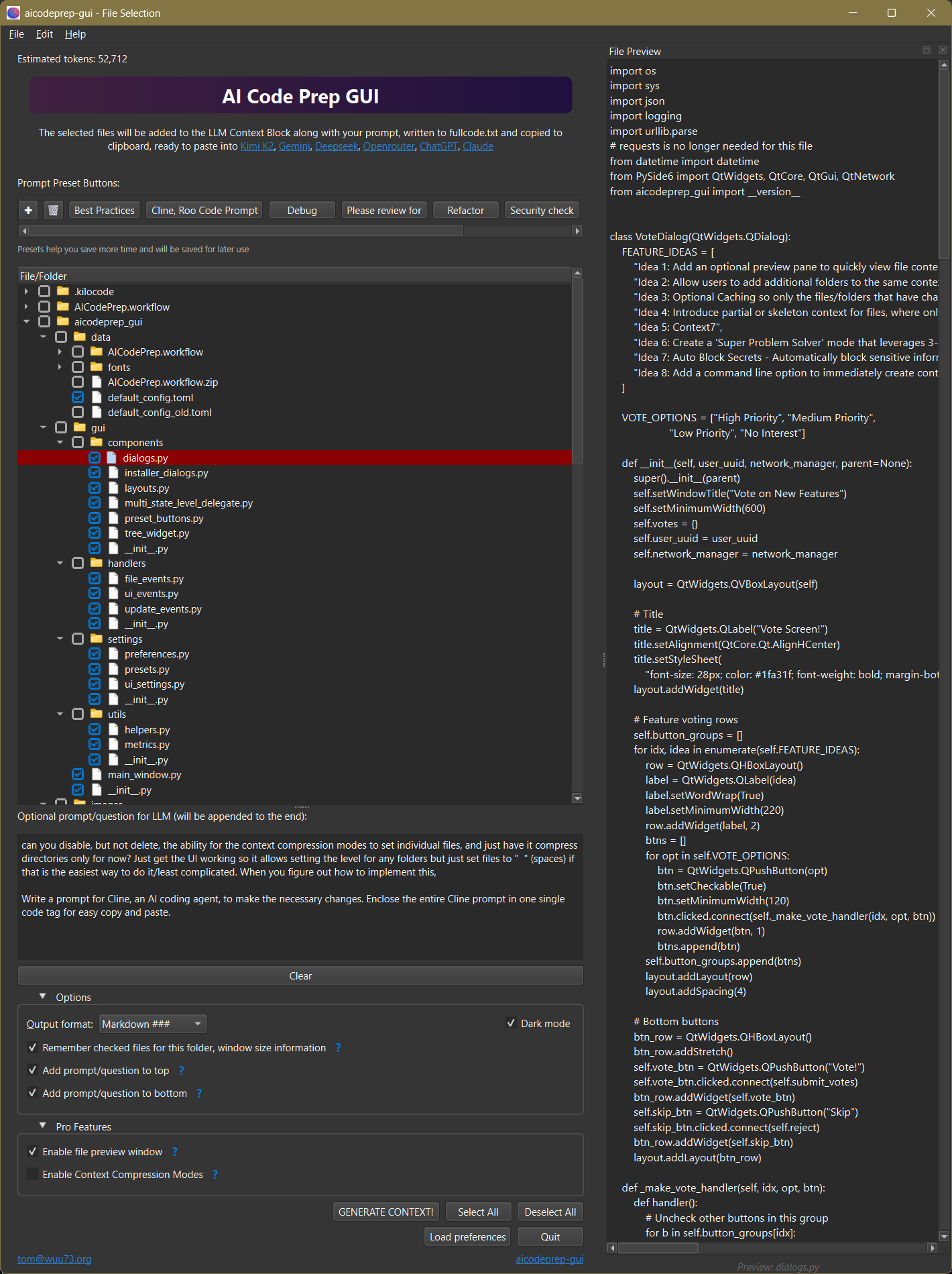 aicodeprep-gui: The Fast Context Maker